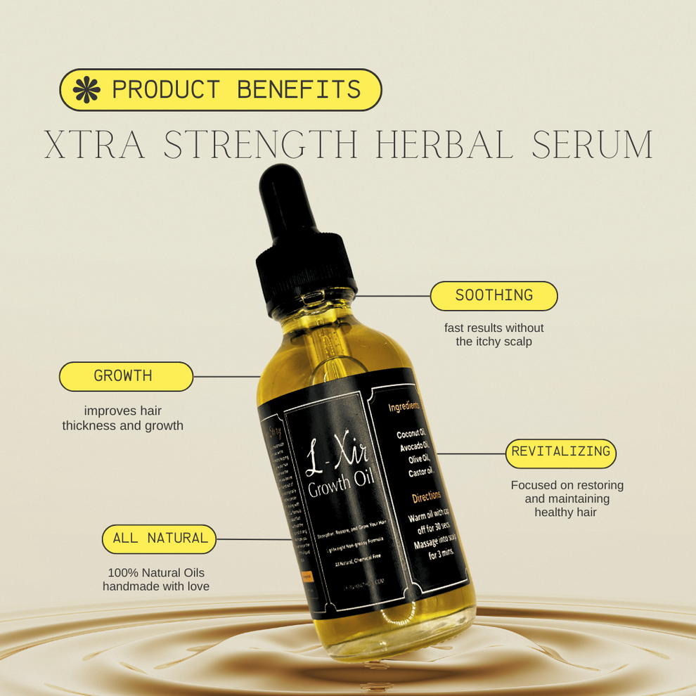 X-Tra Strength Herbal Serum – L-XIR Growth Oil